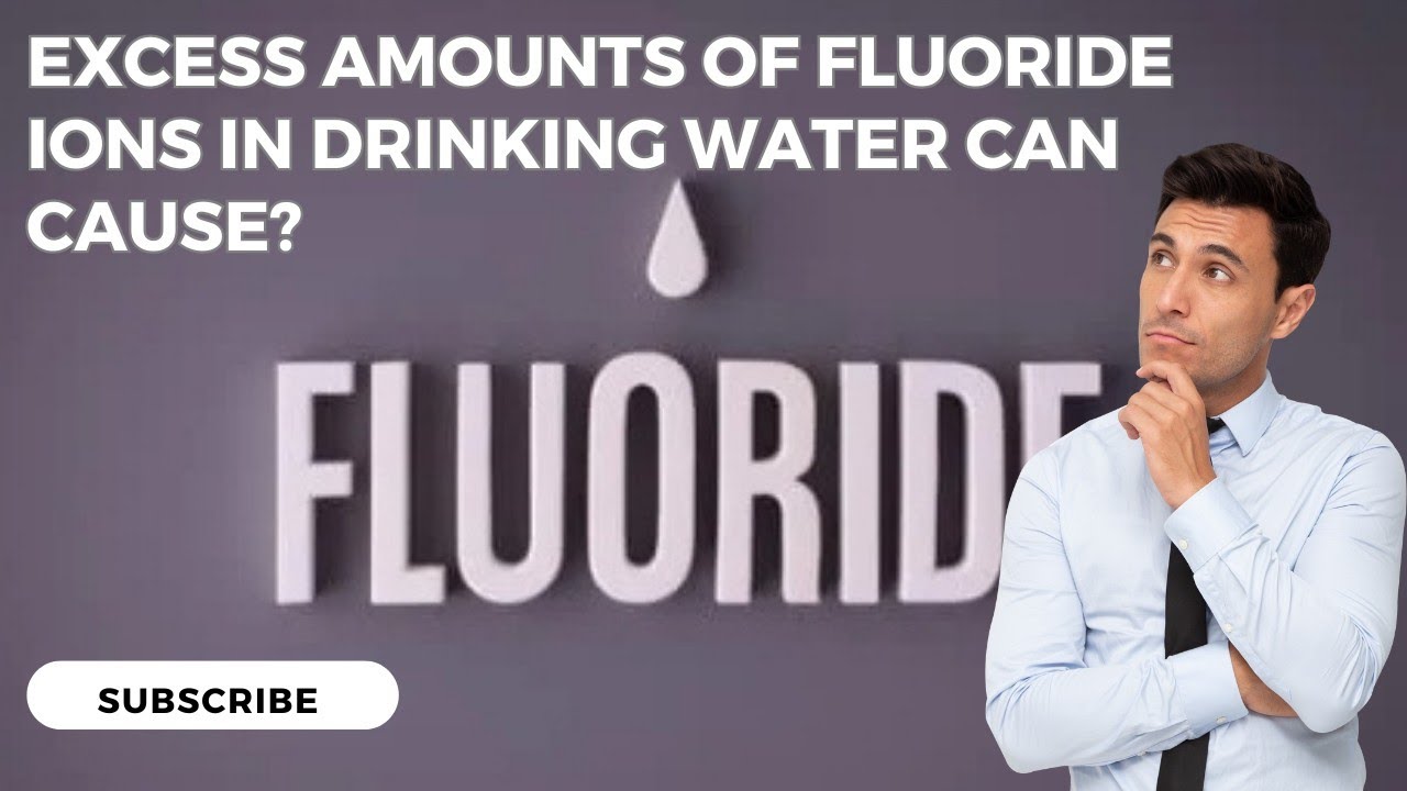 Excess amounts of fluoride ions in drinking water can cause? #fluoride ...