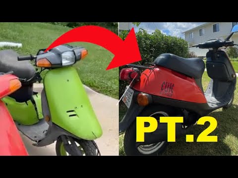 PT.2 HONDA ELITE AF05 TO AF16 SWAP + POLINI CORSA 70cc BBK INSTALL ...
