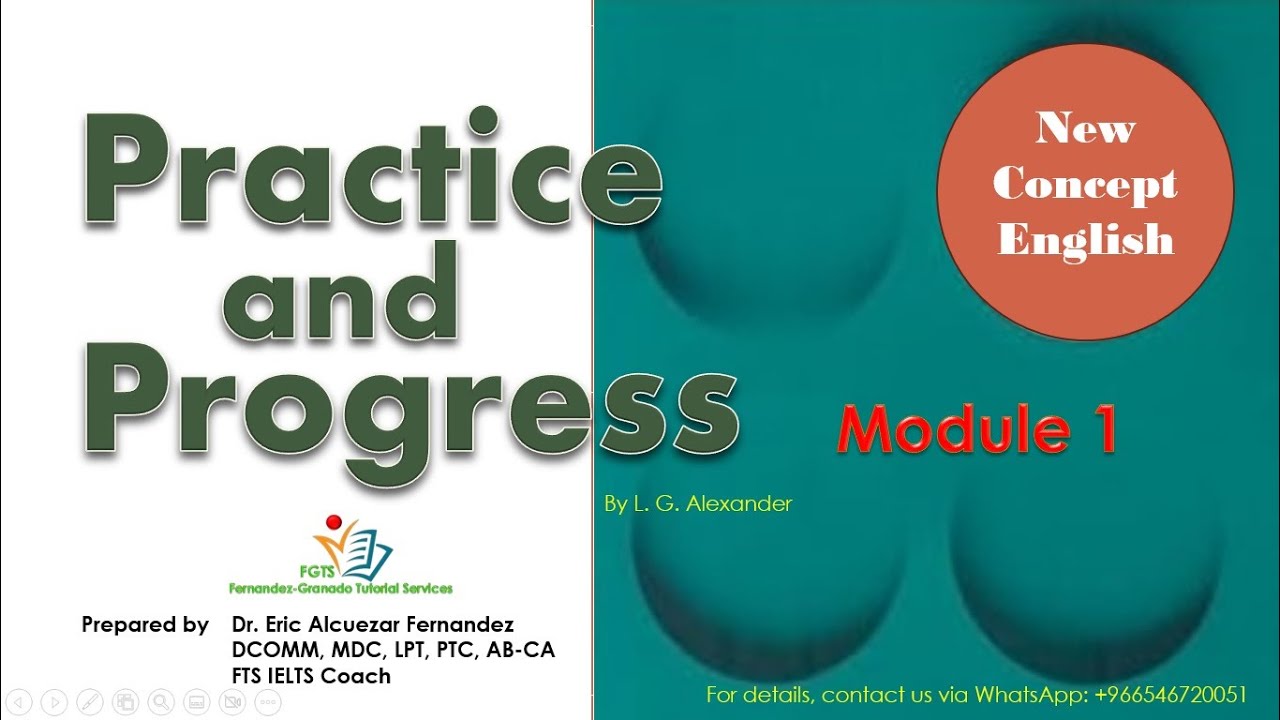 Practice and Progress Module 1 - YouTube