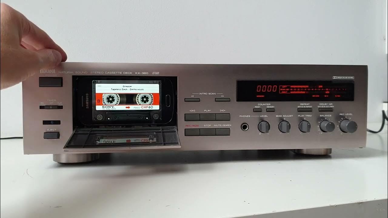 Yamaha KX 360RS converted into MP3/FLAC/Bluetooth player - Tapeless Deck Project - YouTube