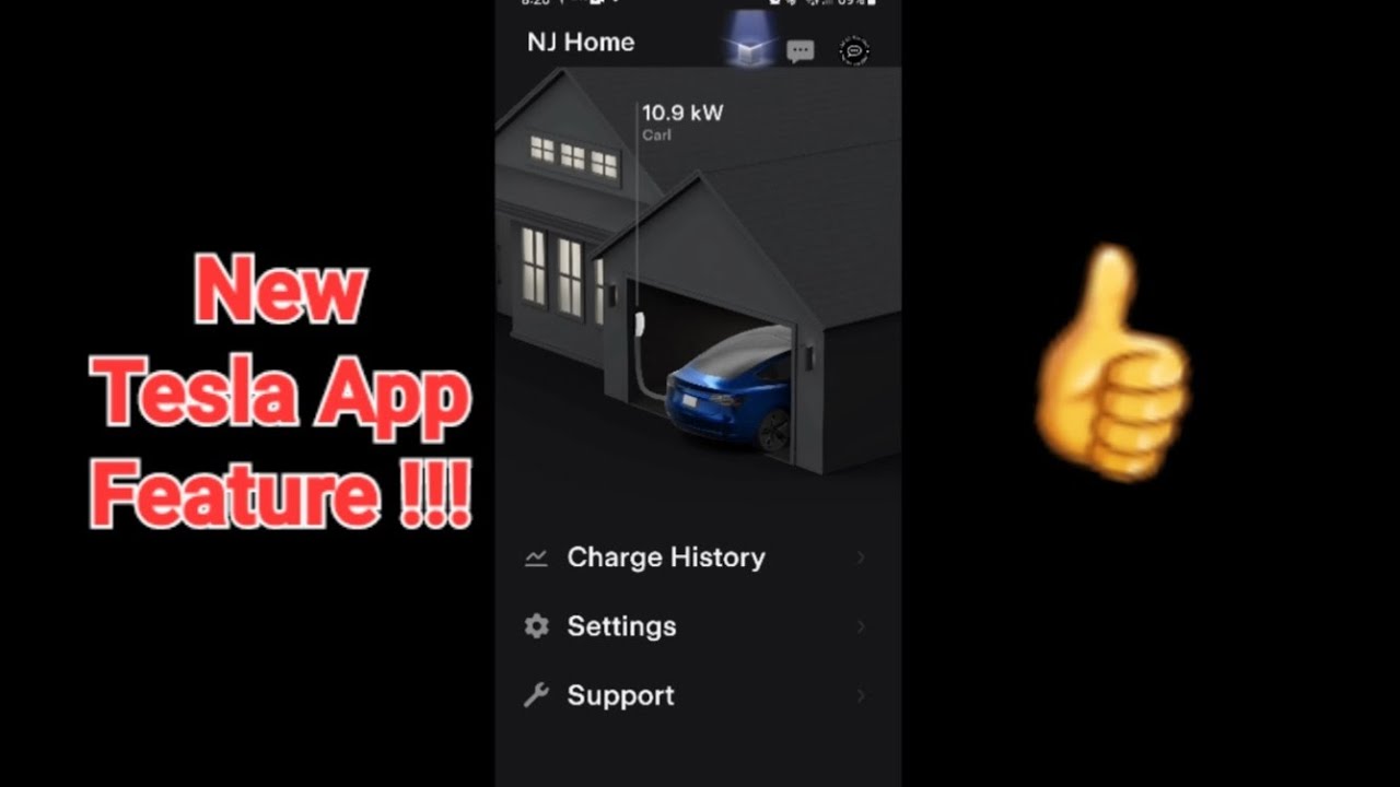 Tesla App New Feature - Wall Connector Management and Charge History ...