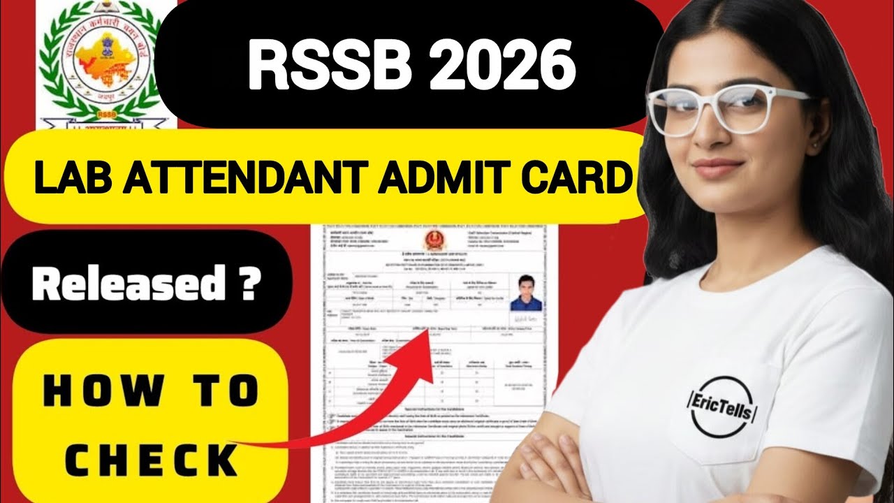 rssb lab attendant admit card 2026 | rajasthan lab attendant admit card ...