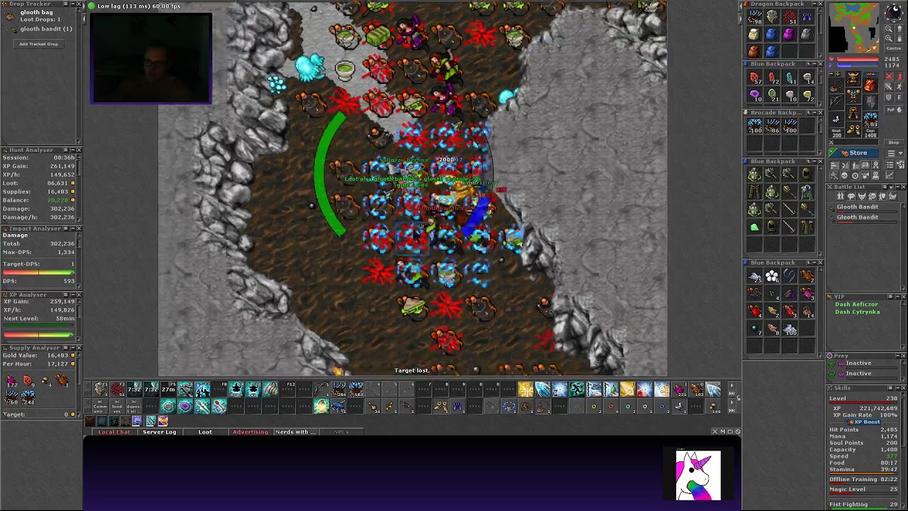 Tibia - Glooth Bandits - Royal Paladin - Emberwing - Diamonds - YouTube