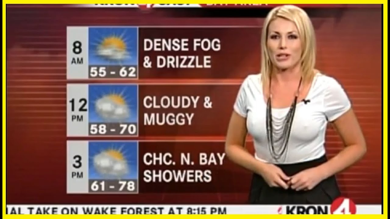 Weather Girl Points Out Cold Front - A Bit Chilly - Best Weather ...