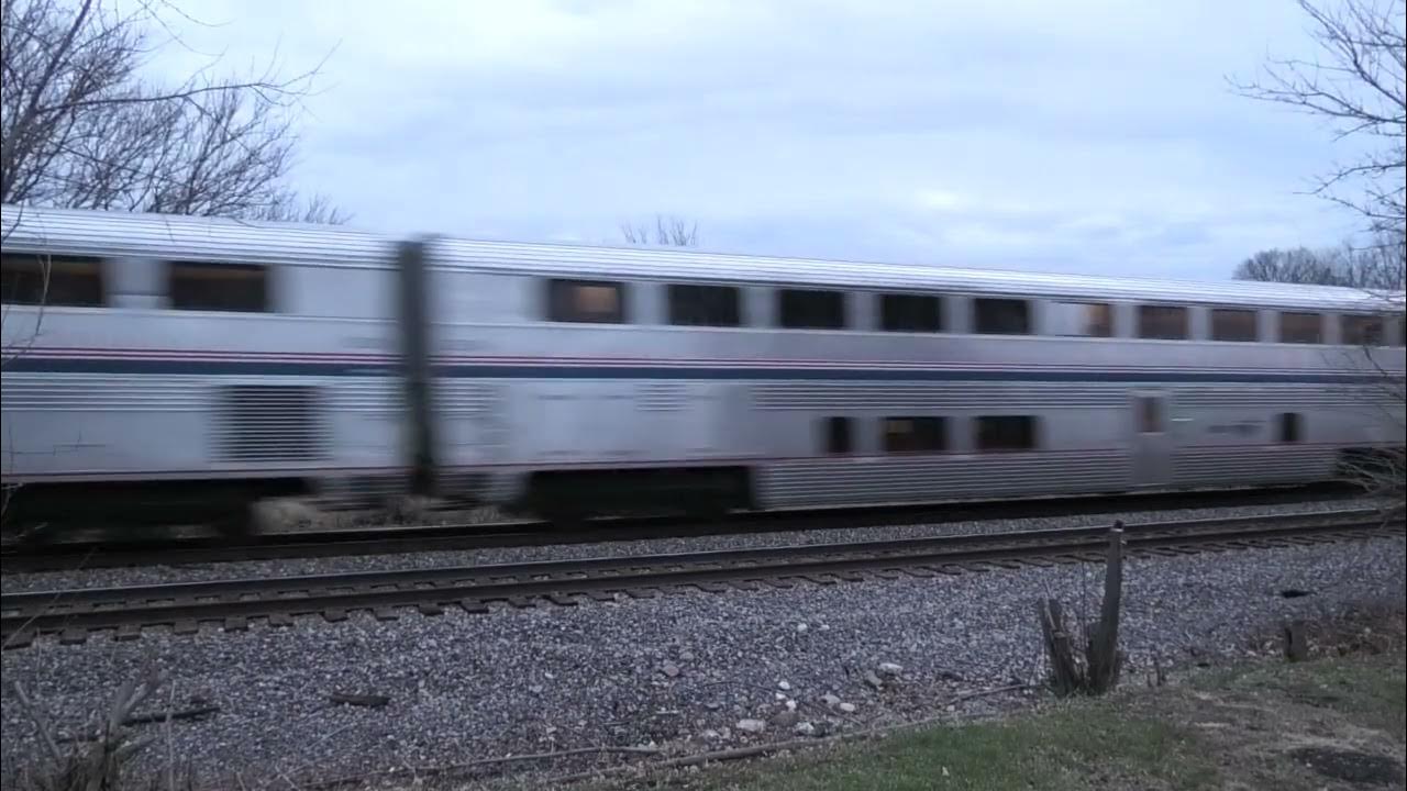Amtrak 51 West in Wyanet, IL 12/14/21 - YouTube