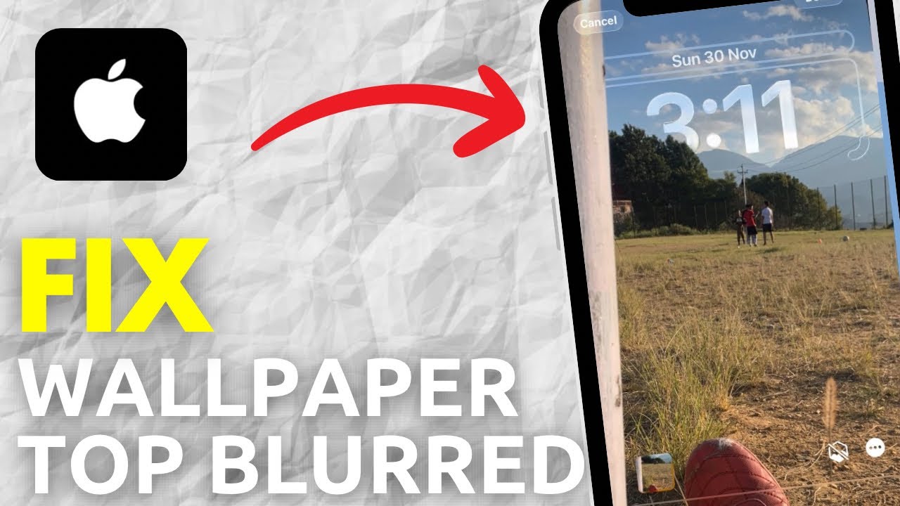 How To Fix iPhone Wallpaper Top Part Blur Problem | iPhone Wallpaper ...
