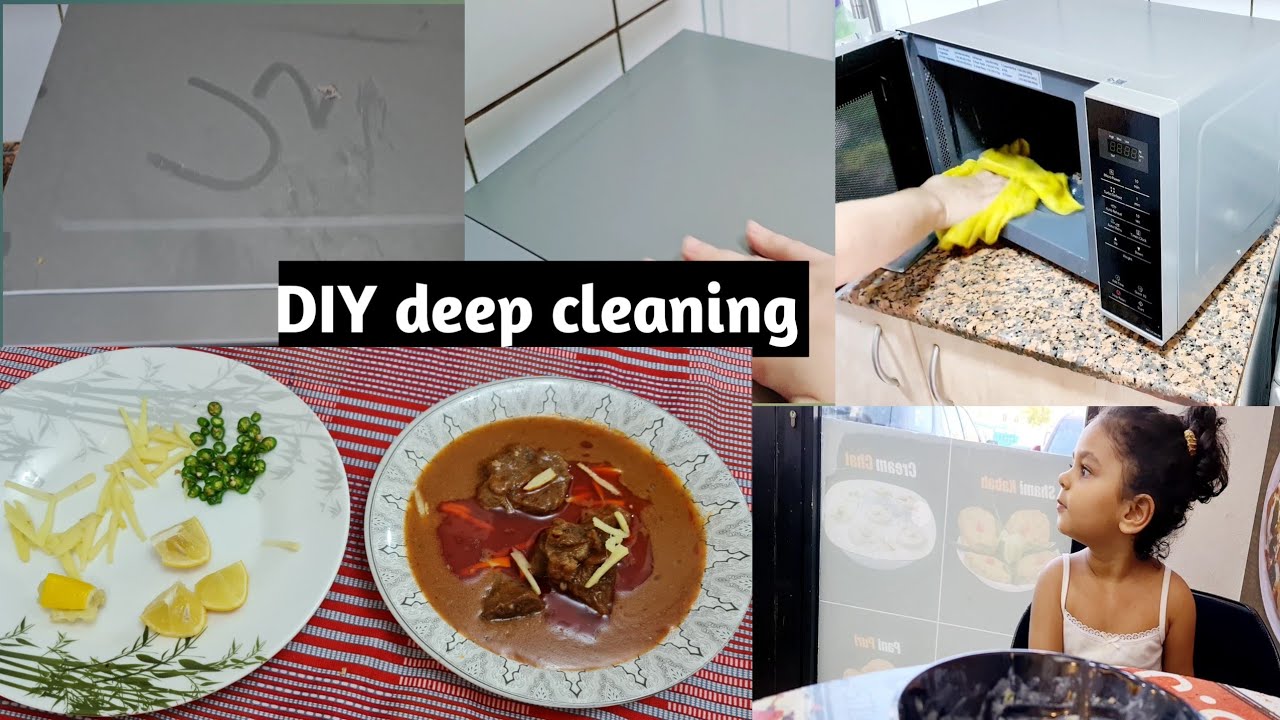 DIY HOW TO EASLY CLEAN MICROWAVE| MICROWAVE CLEANING ROUTINE | NIHARI ...