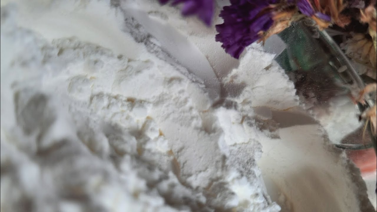 ASMR|Eating smoked solid starch|eating solid starch |crushing corn ...