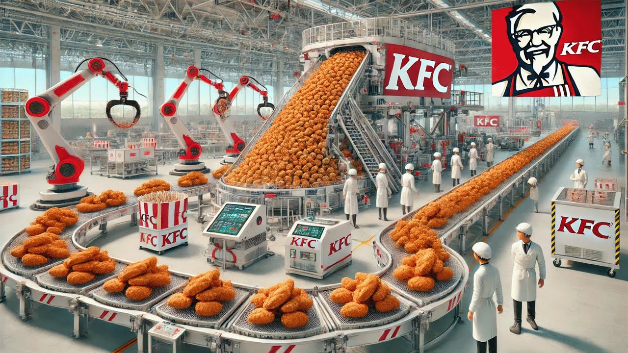 How KFC Crispy Chicken is Made in the Factory | Factory Behind the ...