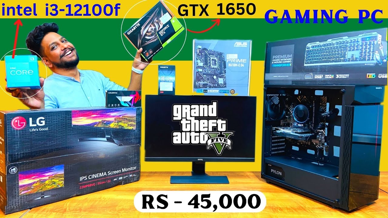 Rs 45 000 ULTRA Gaming PC Build With Intel 12100f And GTX 1650 Mr
