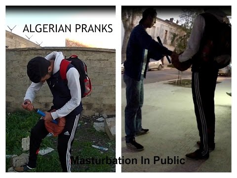 Masturbation in public prank 2014