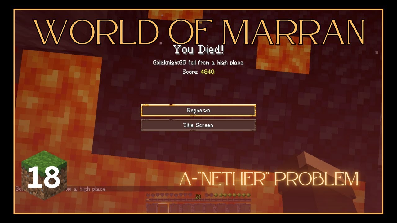 Uhoh... we have a-"nether" problem... (Minecraft) - YouTube