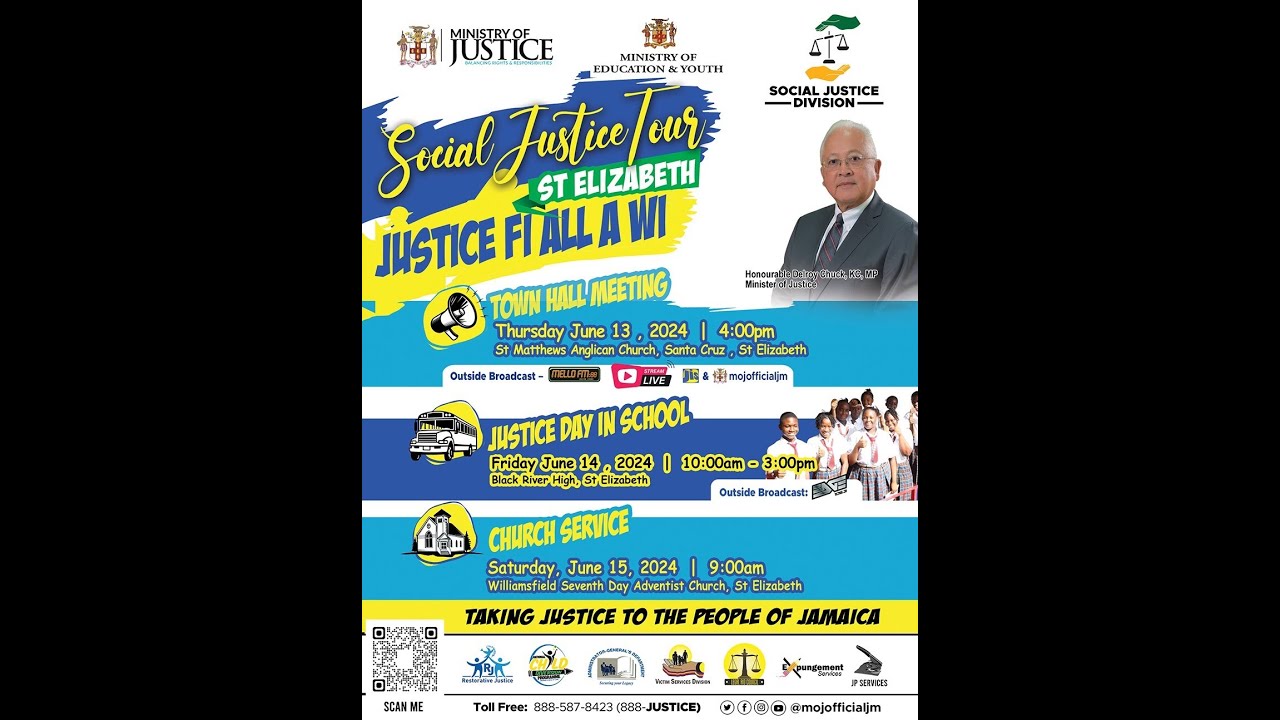 Ministry of Justice Social Justice Tour Town Hall Meeting - YouTube
