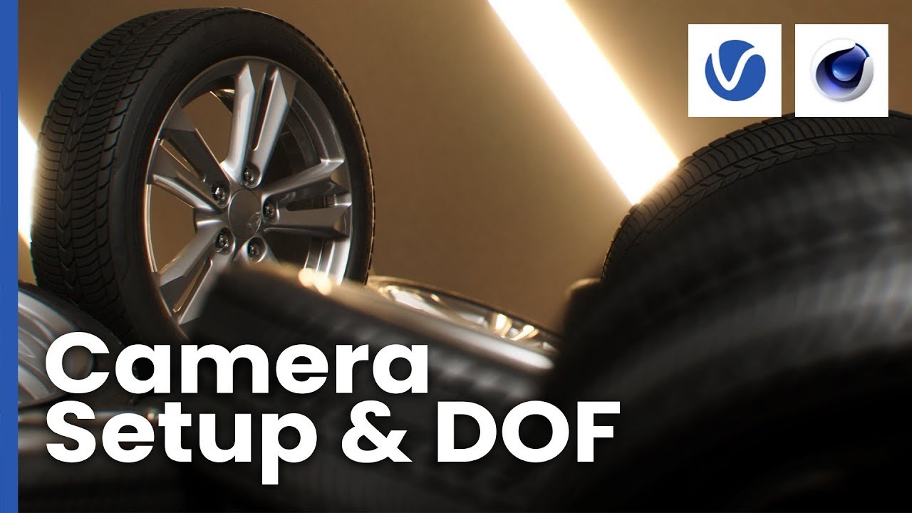 How to set up a V-Ray Camera and create a depth-of-field effect in V ...