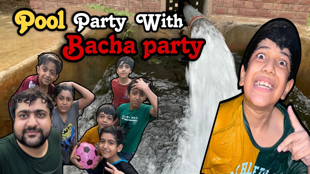 Pool party with bacha party🤪||Raza Ali - YouTube