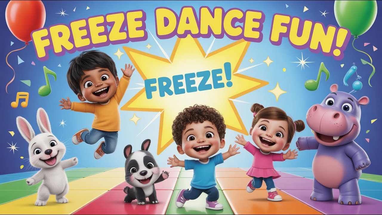 Freeze Dance Fun for Kids | Wonder Star Freeze Game | FlickFeverCuts ...