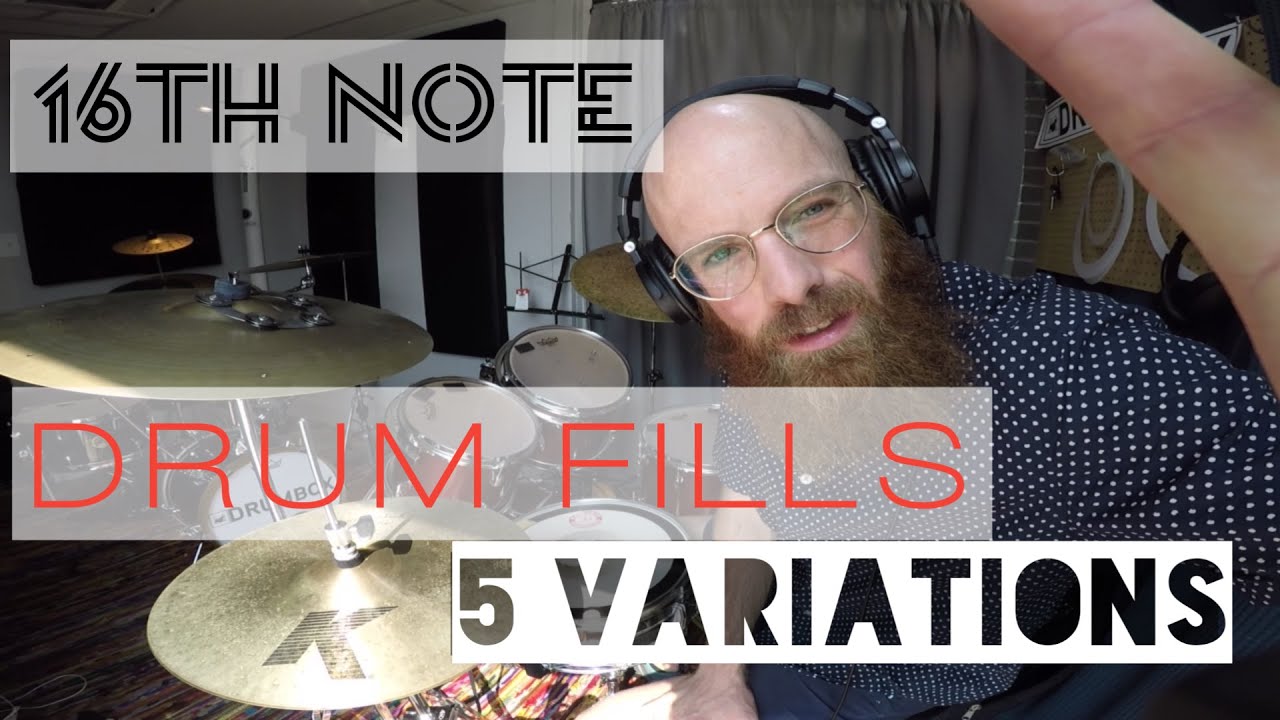 16th Note Drum Fill Variations | Lesson - YouTube