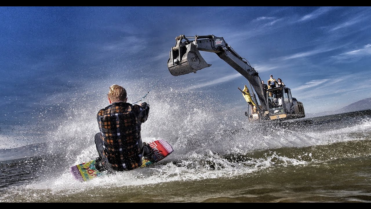 Track Hoe Boarding! Insane Epicness! | DEVINSUPERTRAMP - YouTube