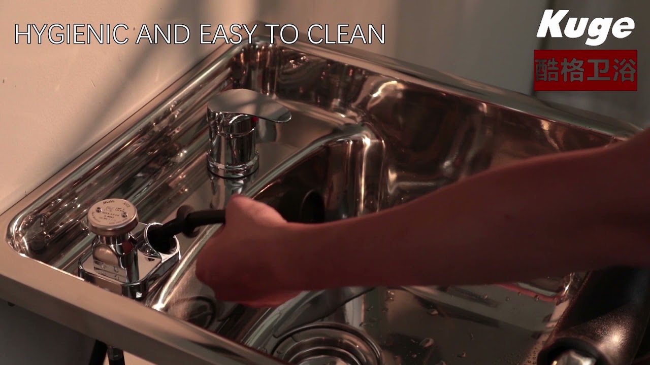 Hot sale stainless steel salon shampoo bowl portable barber sink. - YouTube