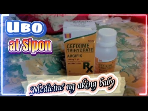 Medecine for my baby Ubo at sipon ( antibiotic ) - YouTube