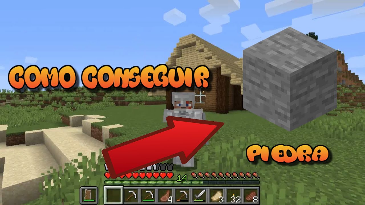Como conseguir el bloque de PIEDRA en Minecraft - YouTube
