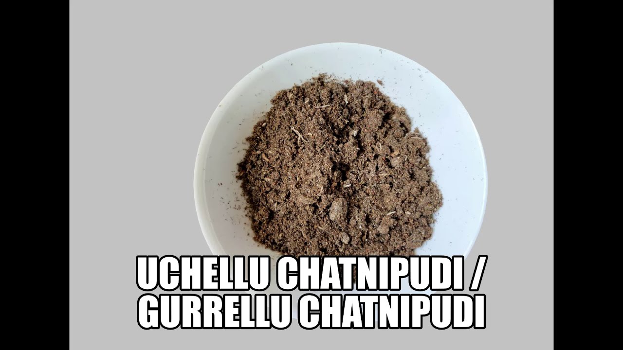 Uchellu Chatni Pudi / Gurrellu Chatni Pudi - YouTube