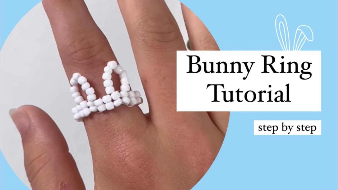 Easy DIY Beaded Bunny Ring Tutorial, Step by Step | RingsbyChessa - YouTube
