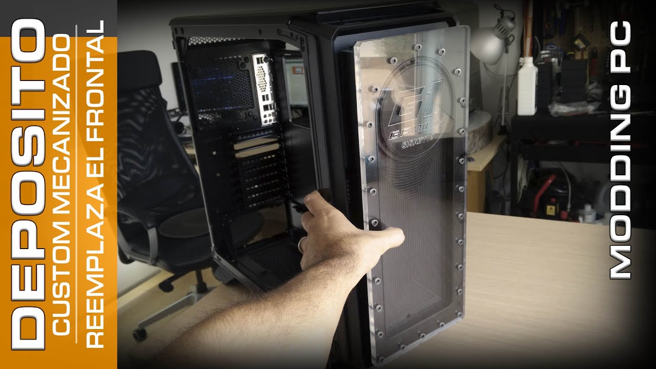 Deposito fabricado por Ibercool para Gigabyte Watercooled PC casemod by DeKa modder - YouTube