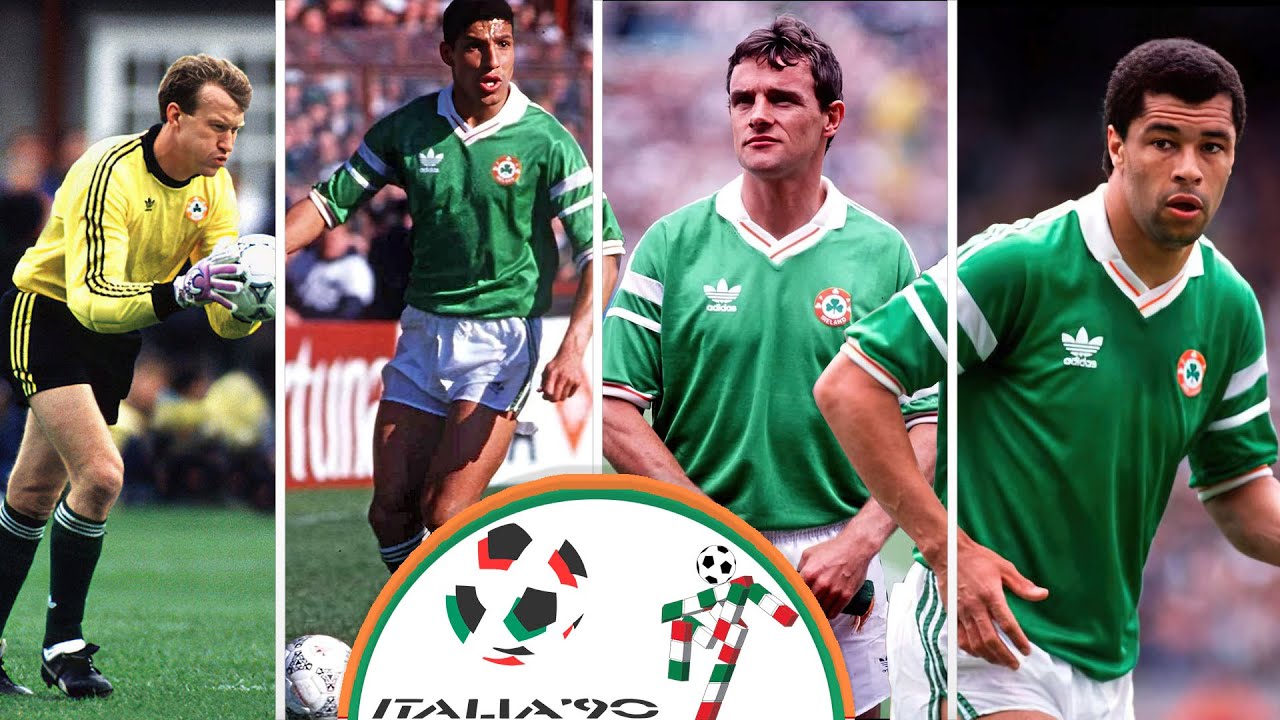 Ireland 1990 world cup - how players have changed over the years - YouTube