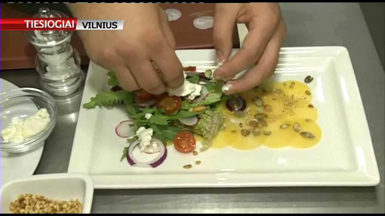 Moliūgų užkandėlė, karpačas, carpaccio - Restoranas FORTAS, Arūnas ...