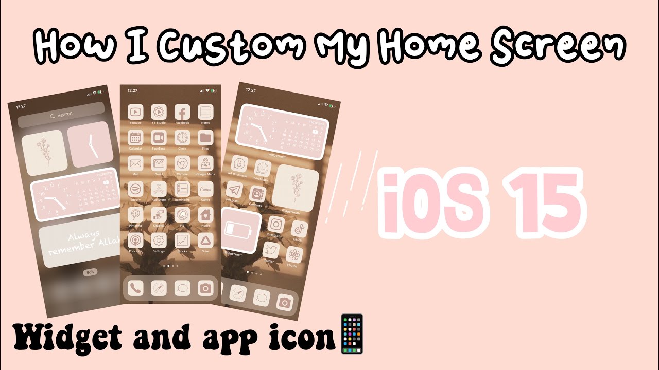 Iphone Home Screen Customization | IOS 15 on Iphone XR - YouTube