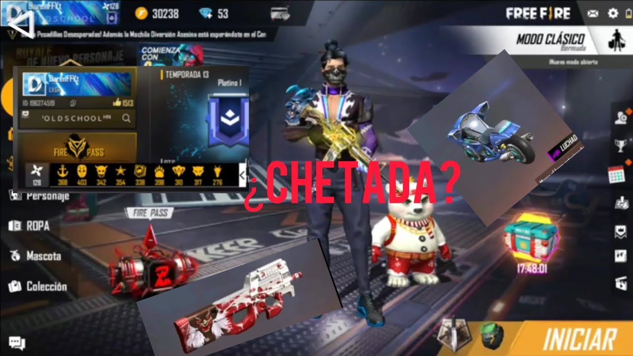EnseÑando Mi Cuenta De Free Fire ¿esta Chetada Youtube