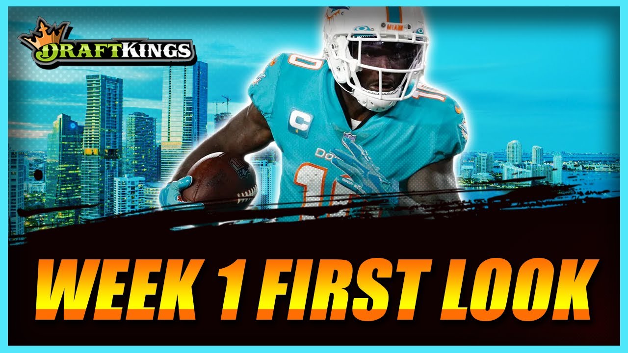 DRAFTKINGS NFL WEEK 1 FIRST LOOK LINEUP | FANTASY FOOTBALL 2023 - YouTube