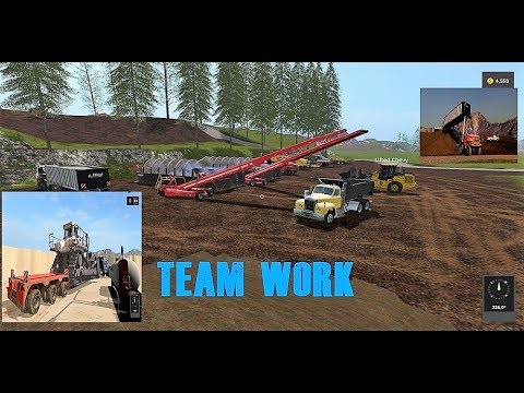 Mining simulator | 2 Wash plants going | Tons of gold - YouTube