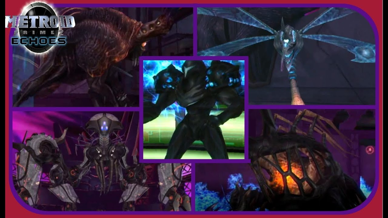Metroid Prime 2: Echoes - All Boss Encounters - YouTube