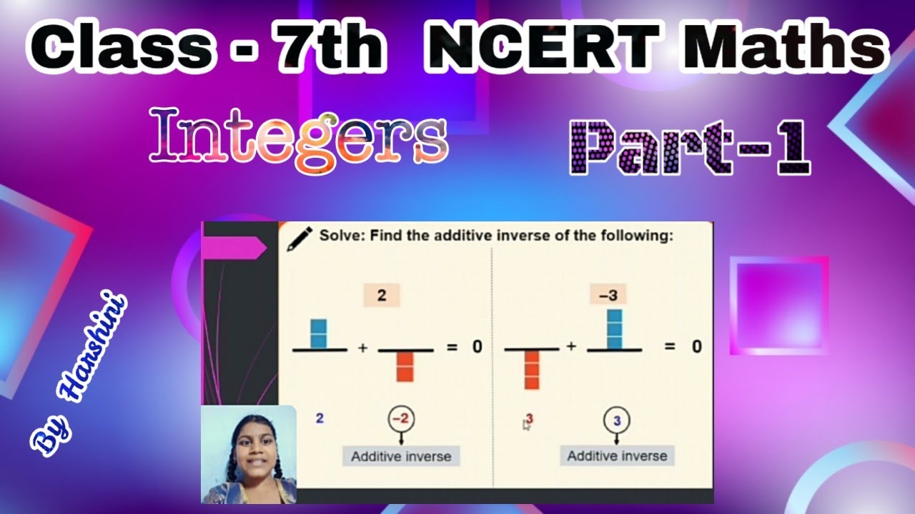 7th Class NCERT Book | Maths | Integers (Part-1) - YouTube
