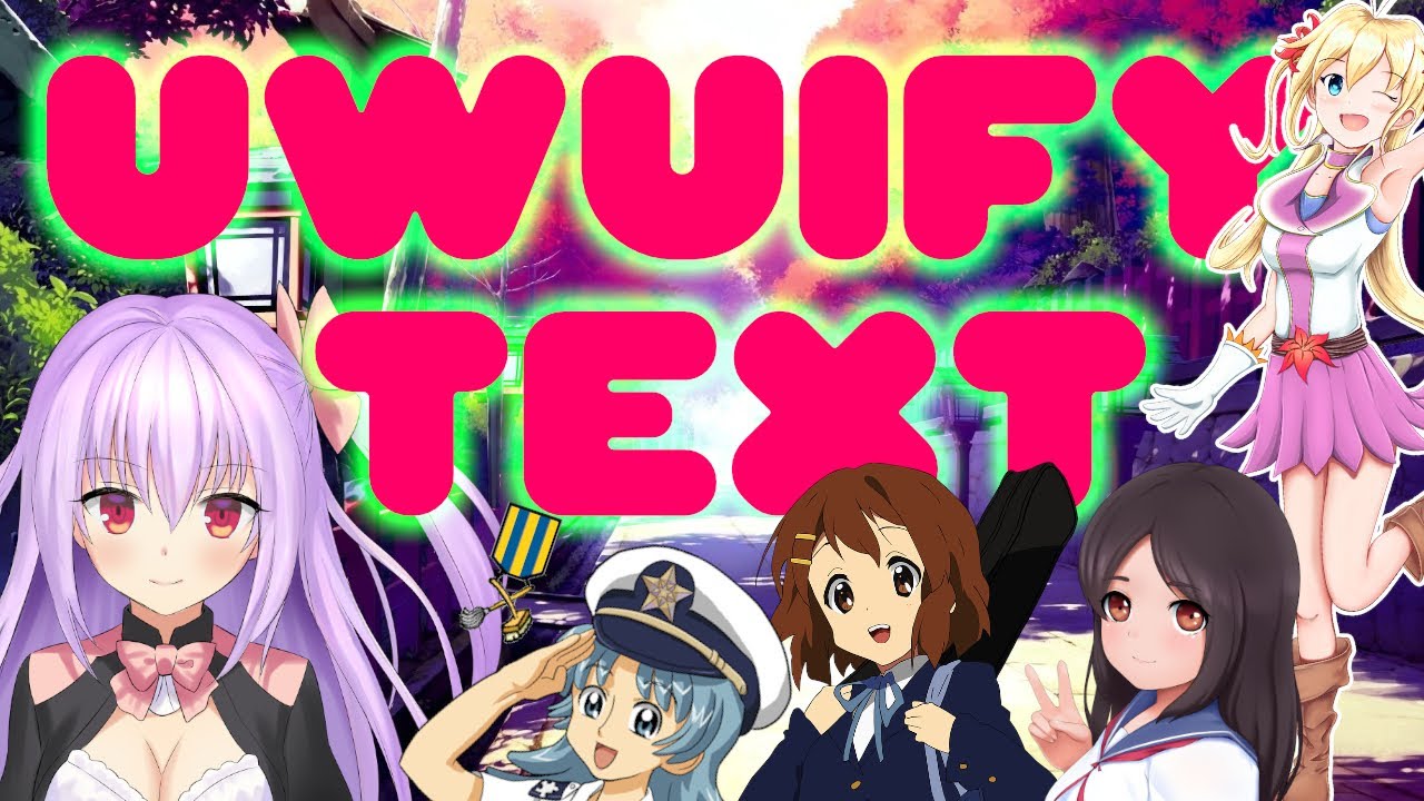 How To Uwuify Text - YouTube