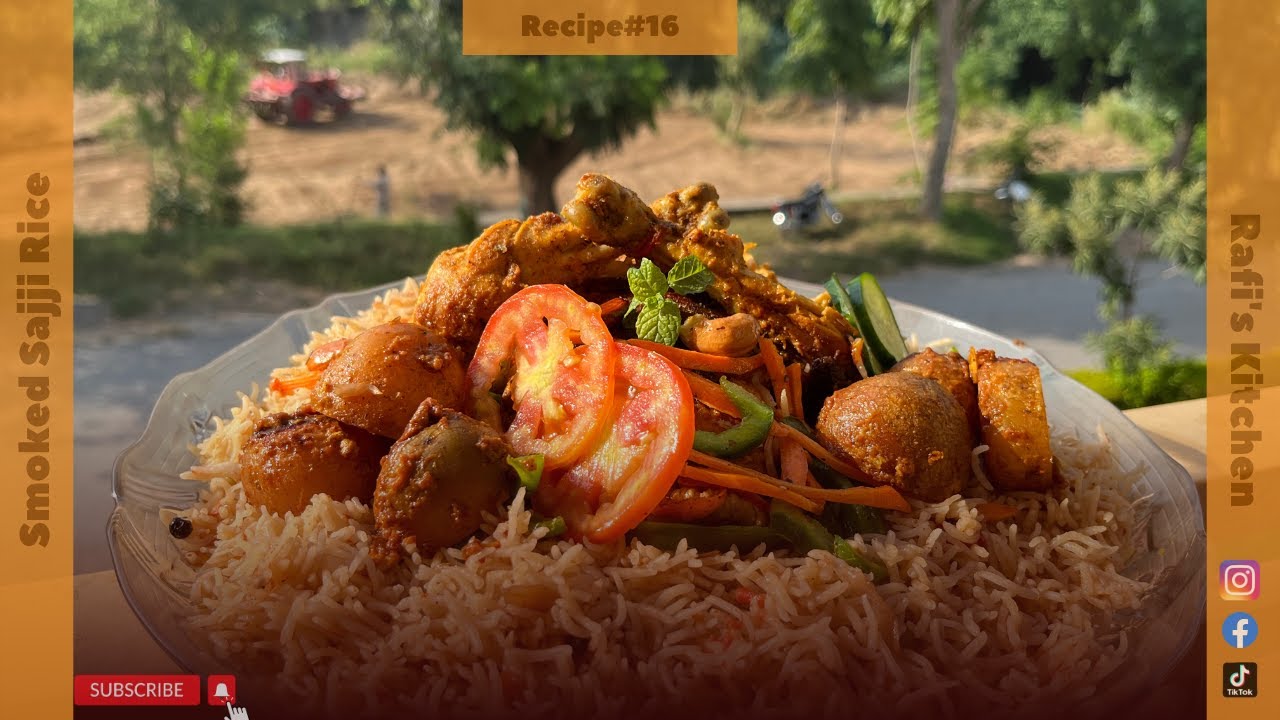 How to cook Smoked Sajji Rice recipe By Rafi's Kitchen - YouTube
