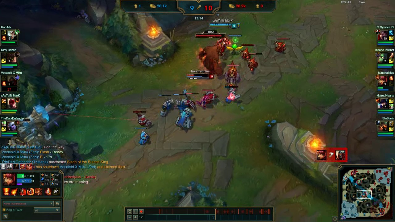 Annie counters Zed & Lee Sin - YouTube