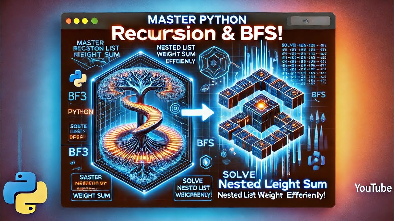 Python Challenge Nested List Weight Sum Using Recursive Function 1506