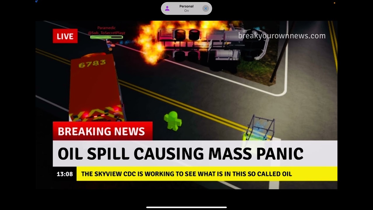 BREAKING NEWS! OIL SPILL CAUSING MASS PANIC! (Roblox Erlc) - YouTube