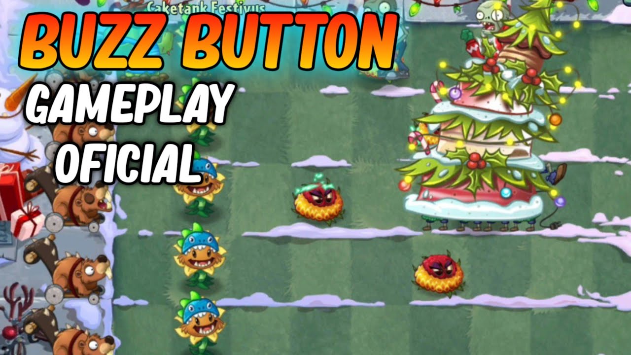 PVZ 2:Buzz Button y caketank feastivus gameplay oficial (actualización ...