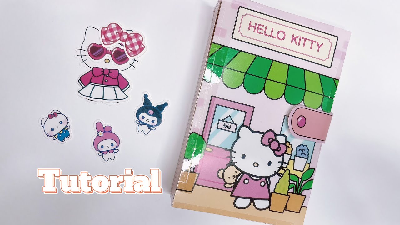 [Tutorial] DIY Hello Kitty Quiet Book #quietbook #squishybook # ...