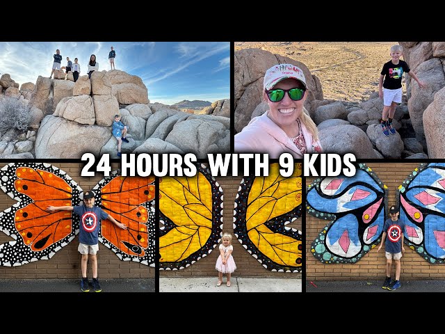 24 Hours with 9 Kids!! - Videos For Kids