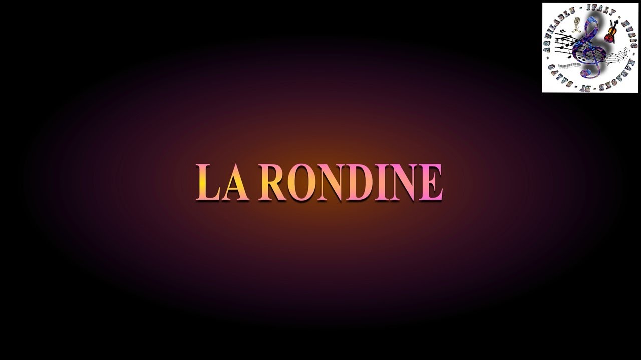 Karaoke - ANGELINA MANGO - LA RONDINE -2 semitoni ...