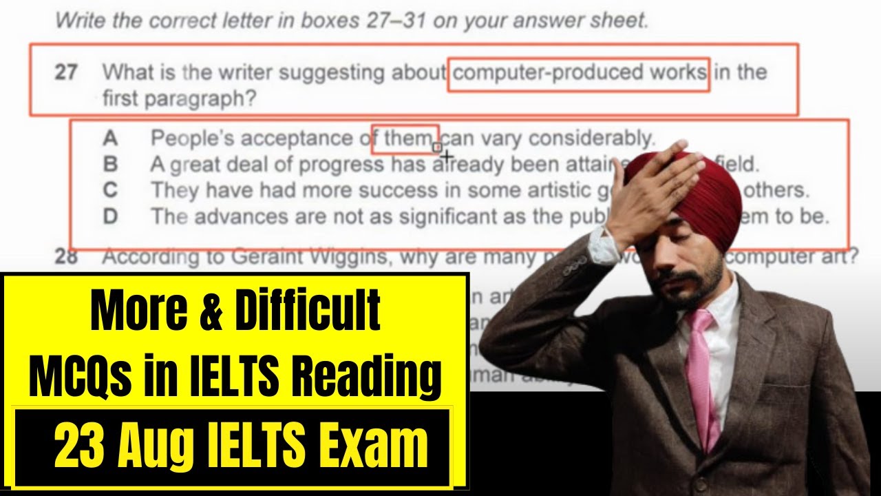 Big Alert IELTS Exam 23 August More & Difficult MCQs in IELTS Exam ...