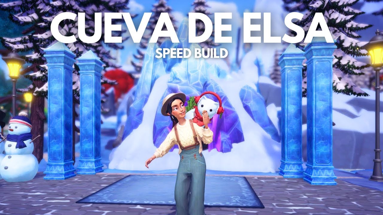 ️ DECORACIÓN DE LA CUEVA DE ELSA ️ | Disney Dreamlight Valley | Speed ...