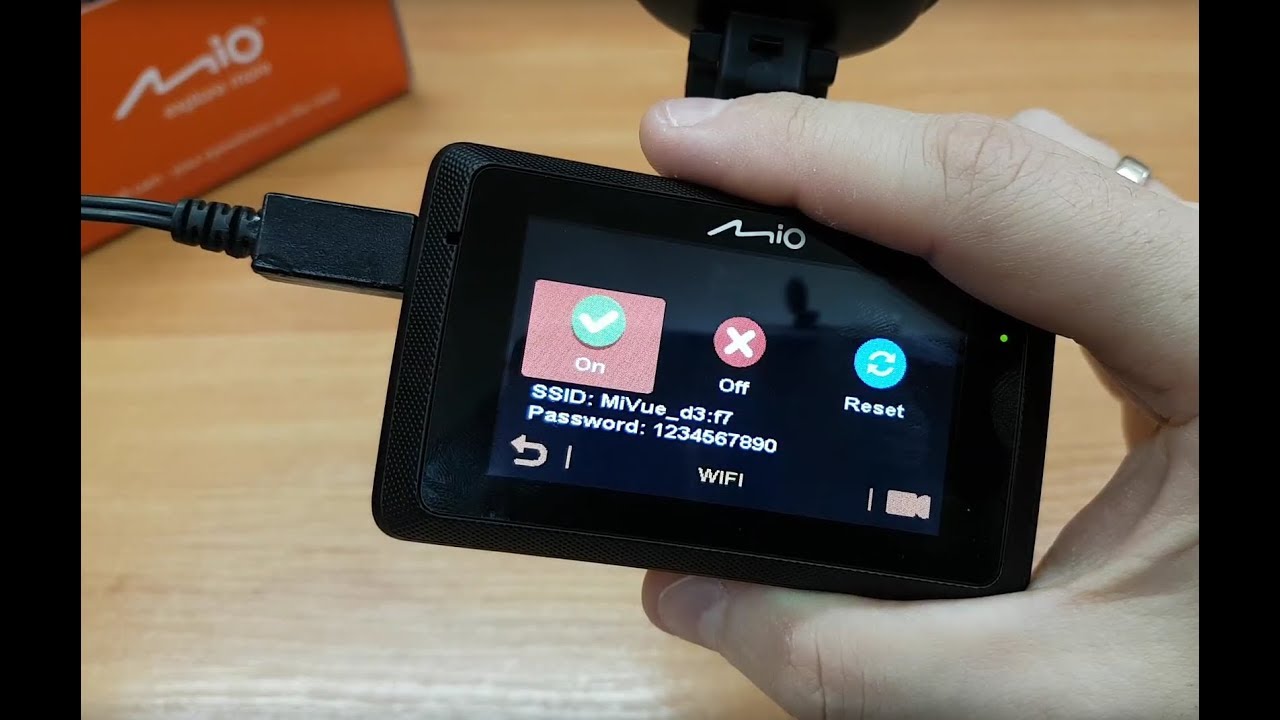 Mio MiVue | How to turn on WiFi and reset the connection - YouTube