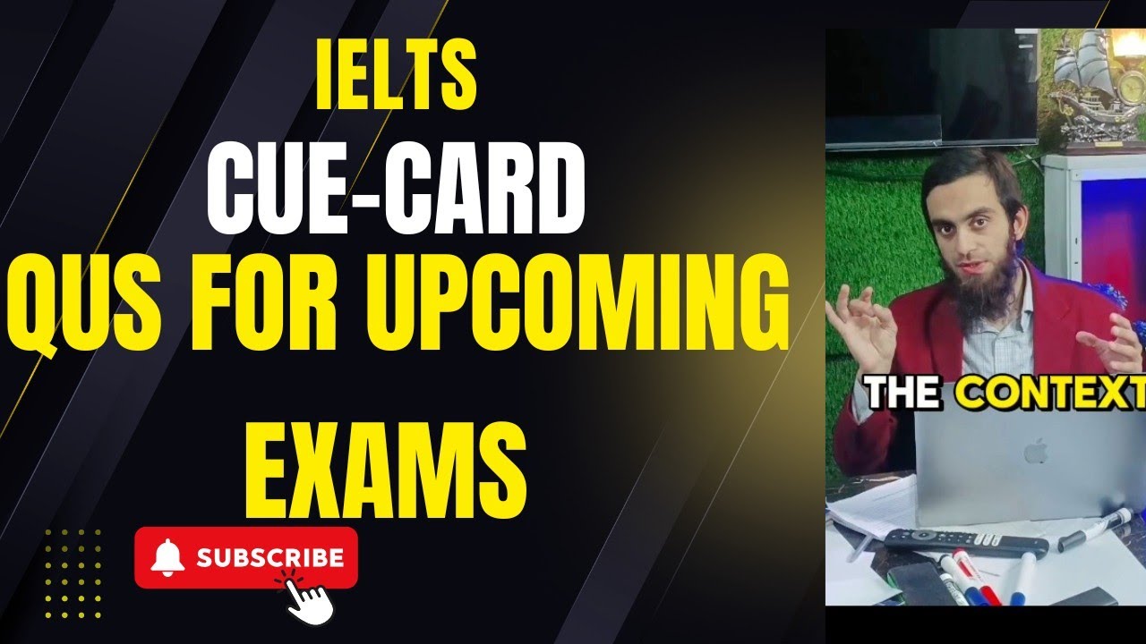 IELTS Cue-Card Questions for upcoming exams - YouTube