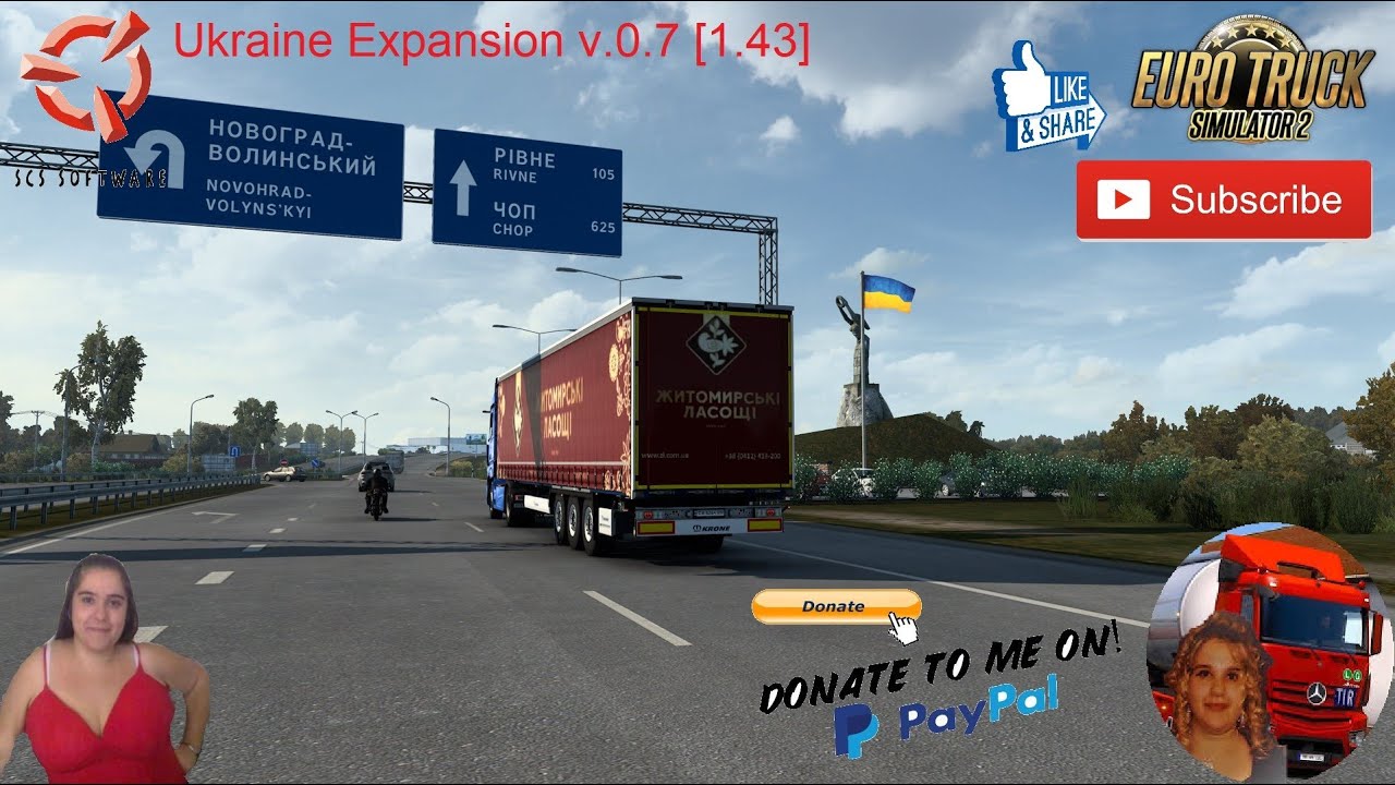 Euro Truck Simulator 2 (1.43) Ukraine Expansion v.0.7 [1.43] by Deidra ...